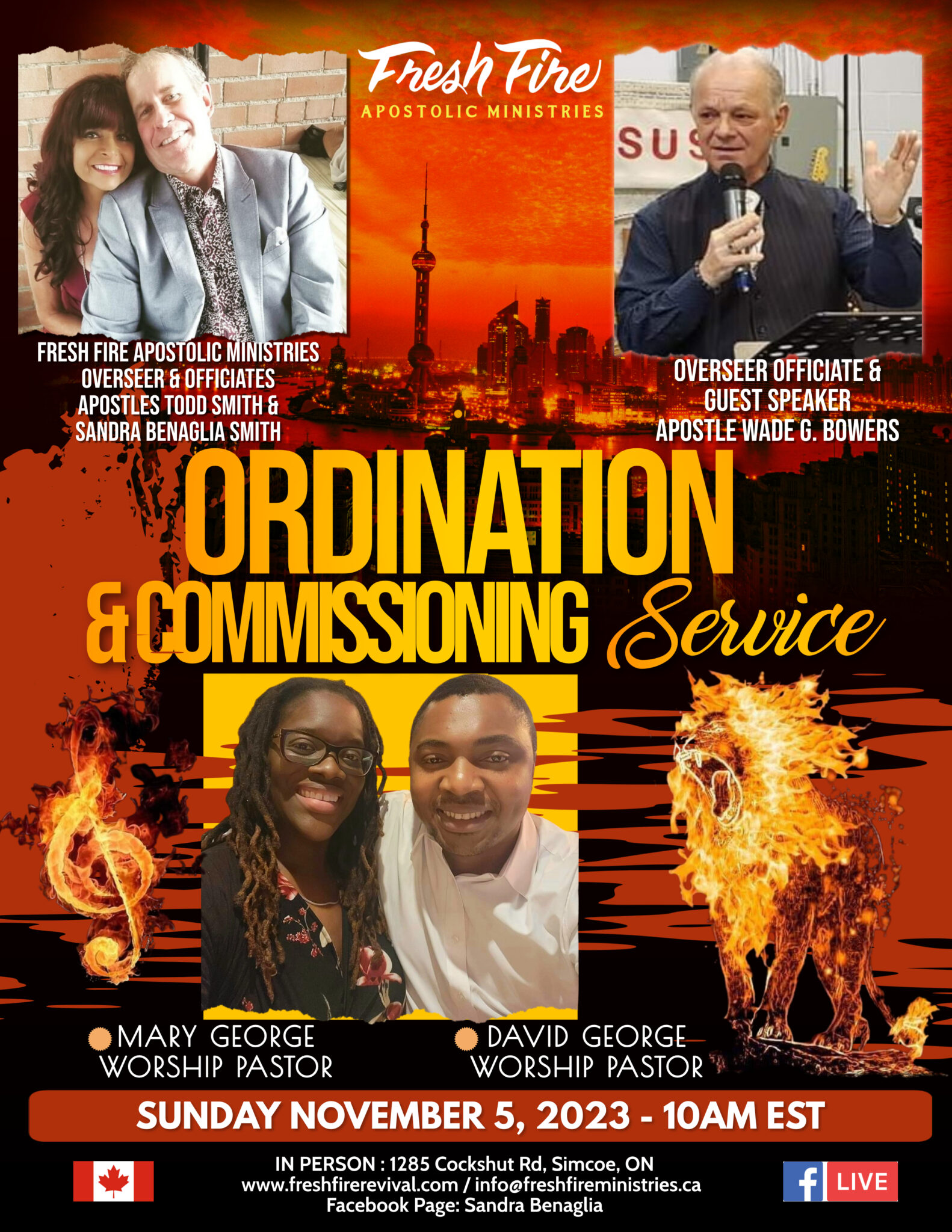 Fresh Fire's Special Prophetic Worship, Ordination and Commissioning ...