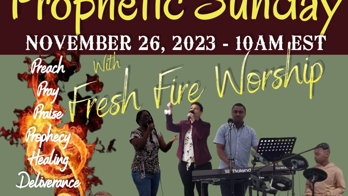 Fresh Fire Worship - Just Worship Prophetic Sunday - Fresh Fire ...