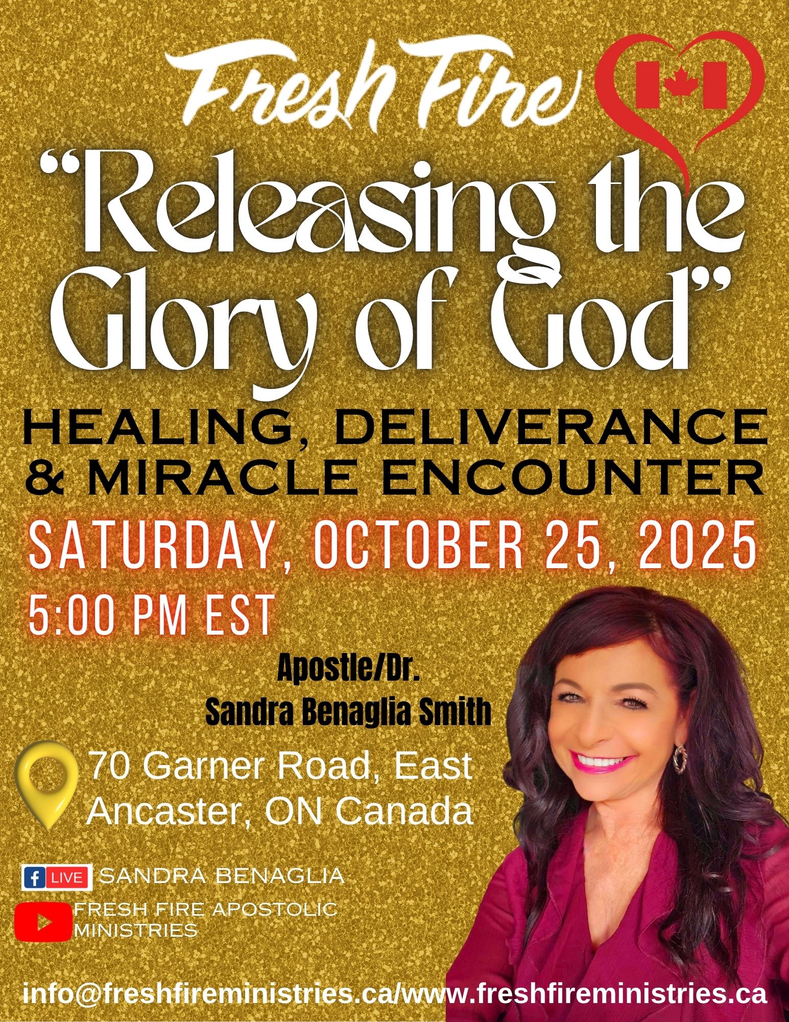 FRESH FIRE's RELEASING THE GLORY OF GOD PROPHETIC HEALING AND MIRACLE ...